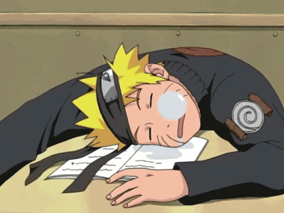 Naruto Asleep In Class